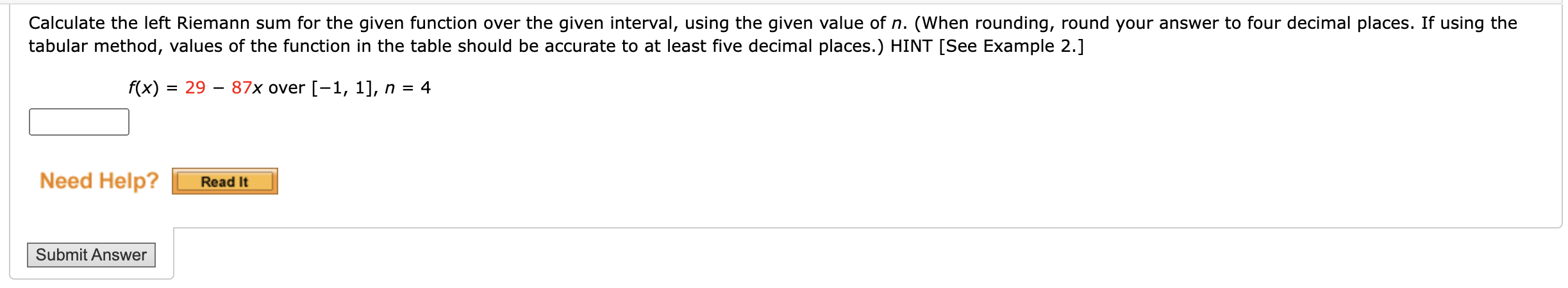Solved tabular method, values of the function in the table | Chegg.com