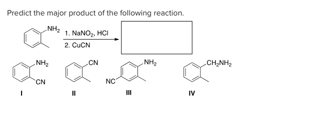 Solved Predict the major product of the following reaction. | Chegg.com