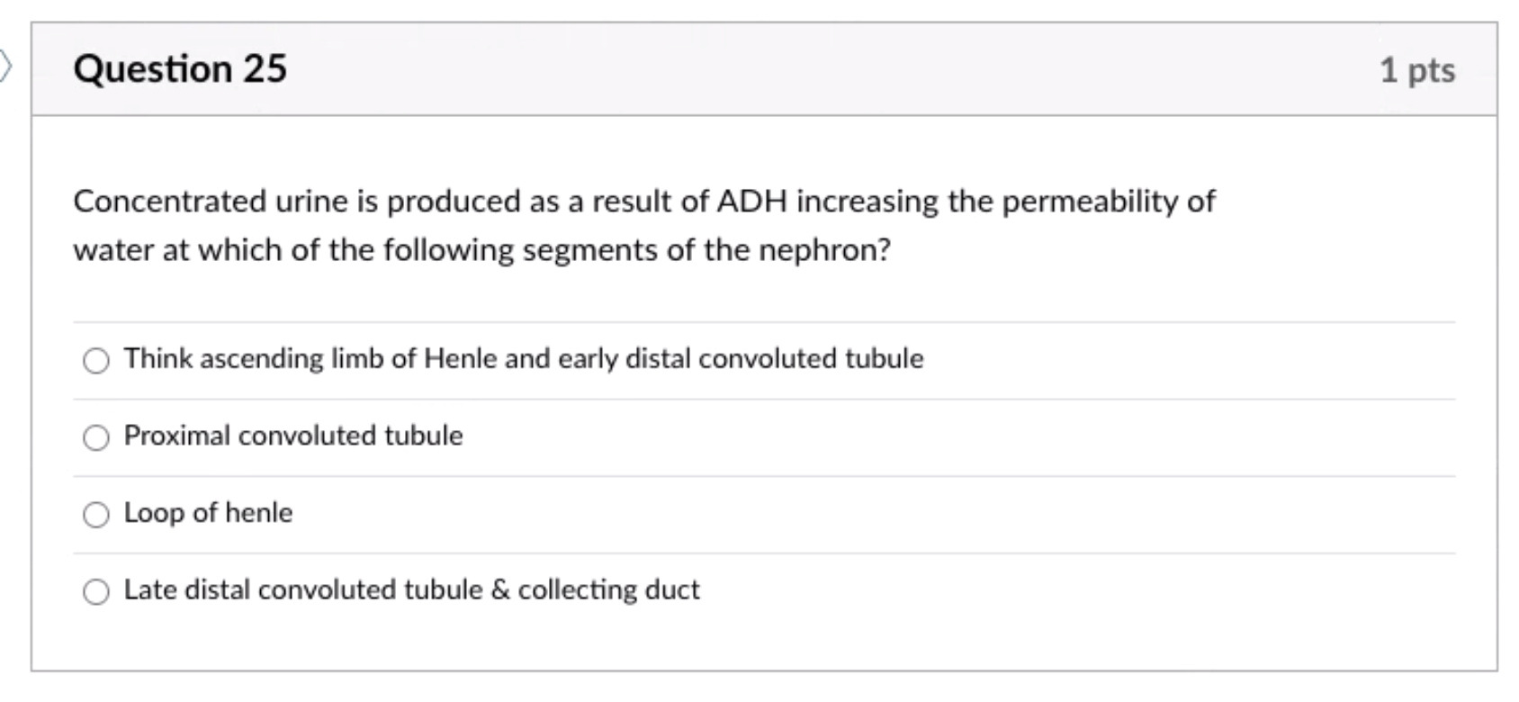 Solved Concentrated urine is produced as a result of ADH | Chegg.com