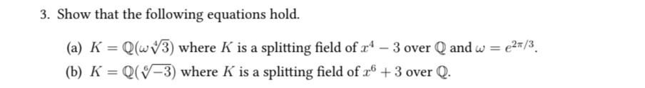Solved 3. Show that the following equations hold. (a) | Chegg.com