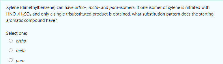 Solved Xylene (dimethylbenzene) can have ortho-, meta- and | Chegg.com