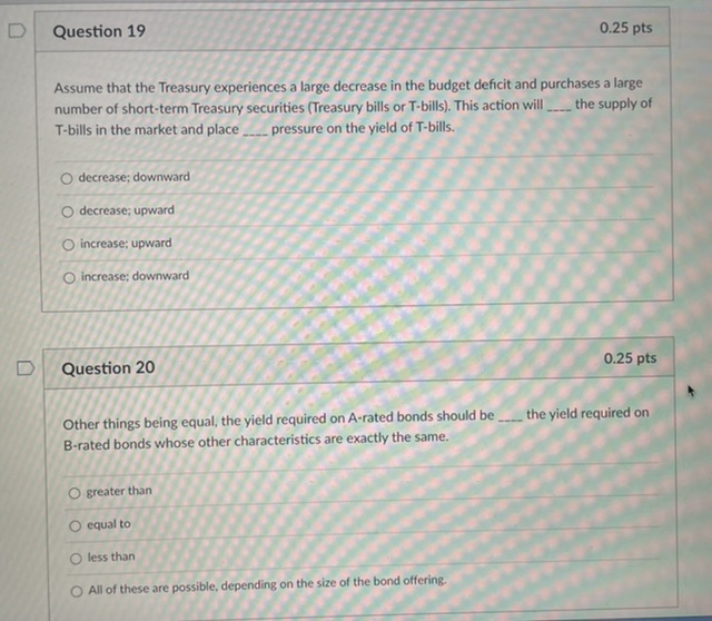 Solved Assume that the Treasury experiences a large decrease | Chegg.com