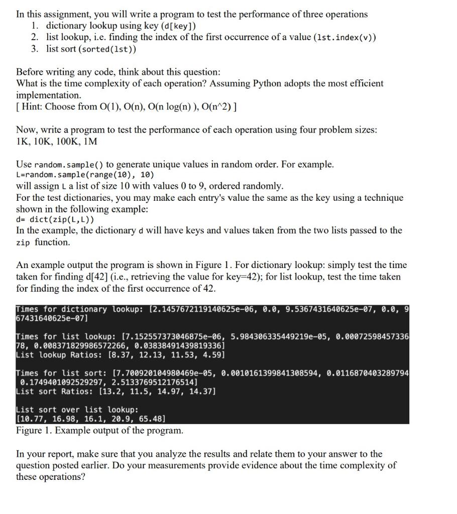 Solved In this assignment, you will write a program to test | Chegg.com
