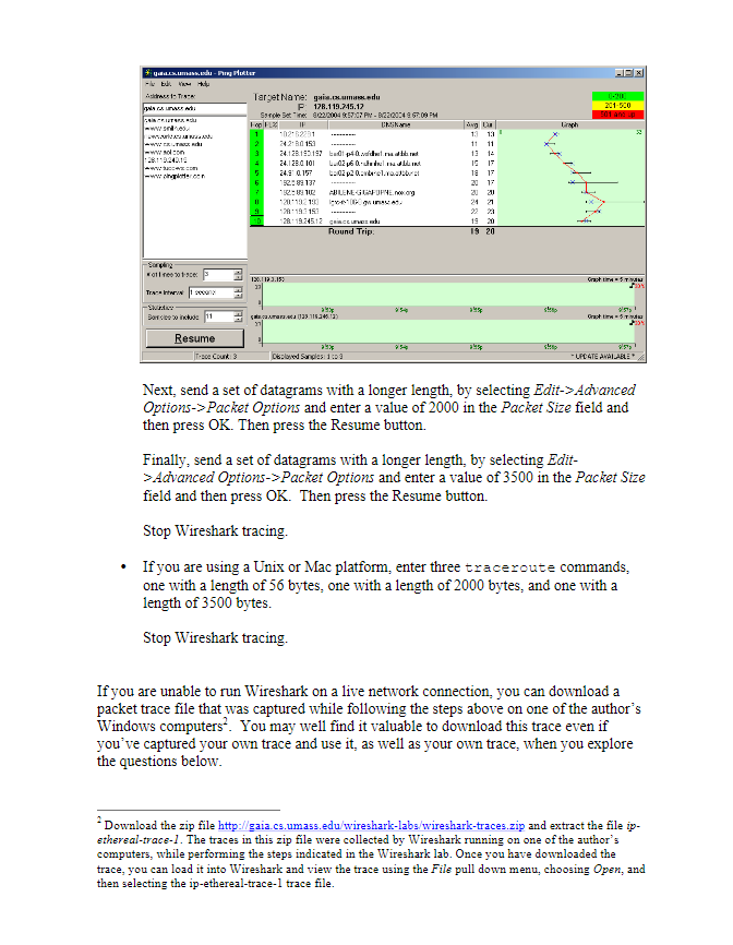 Solved Wireshark Lab: IP v7.0 Computer Networking Supplement | Chegg.com