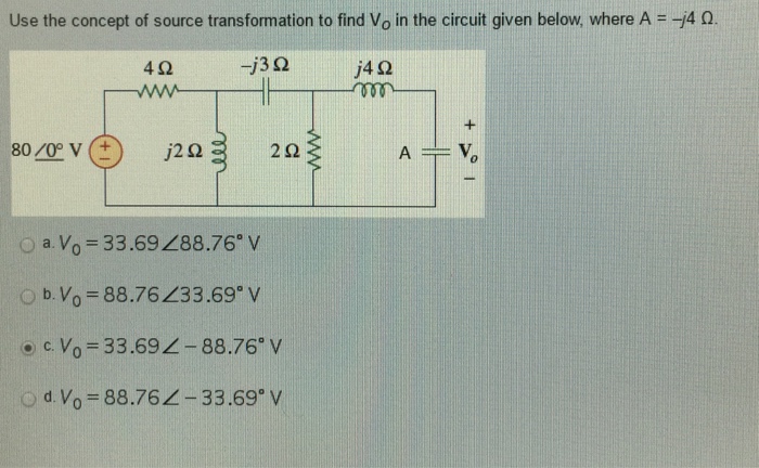 Solved Use the concept of source transformation to find V_0 | Chegg.com