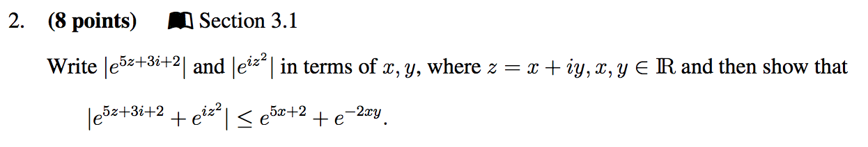 Solved Write and in terms of x, y, where z = x + iy, x, y | Chegg.com