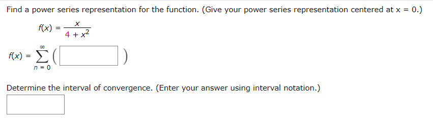 Solved Find a power series representation for the function. | Chegg.com