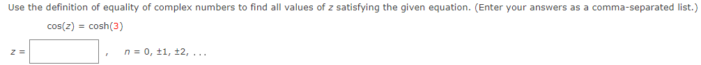 Solved Use the definition of equality of complex numbers to | Chegg.com