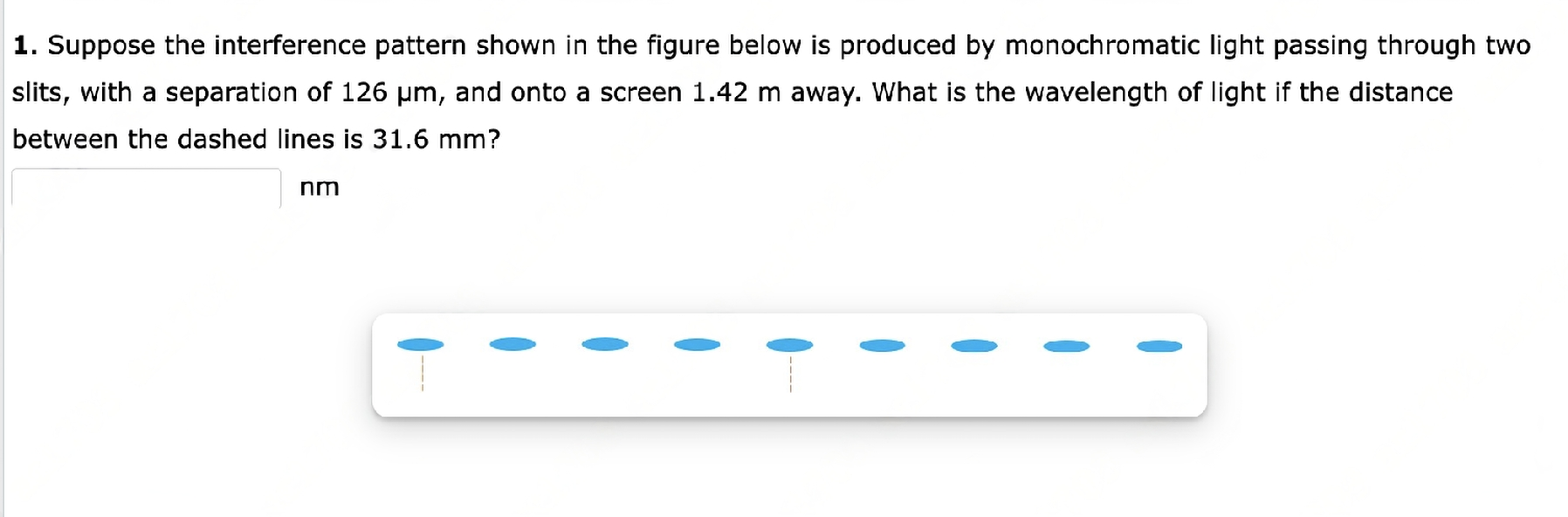 Solved Suppose the interference pattern shown in the figure | Chegg.com