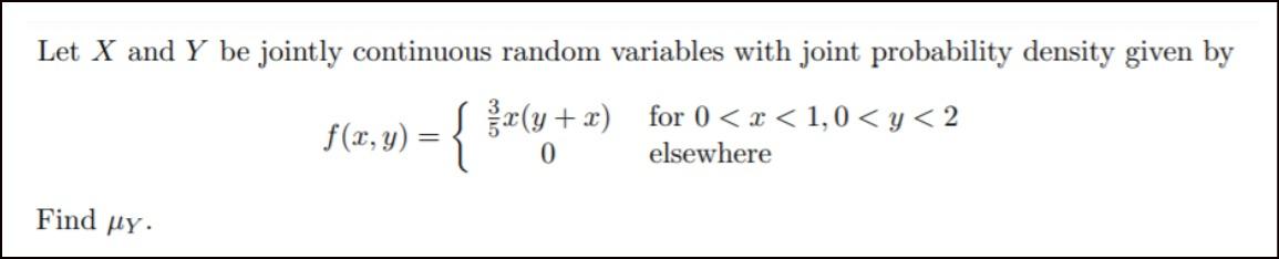 Solved Let X and Y be jointly continuous random variables | Chegg.com