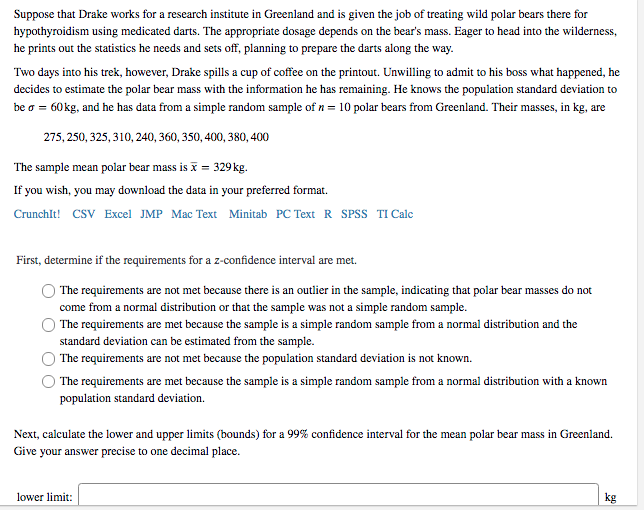 Solved Suppose that Drake works for a research institute in | Chegg.com