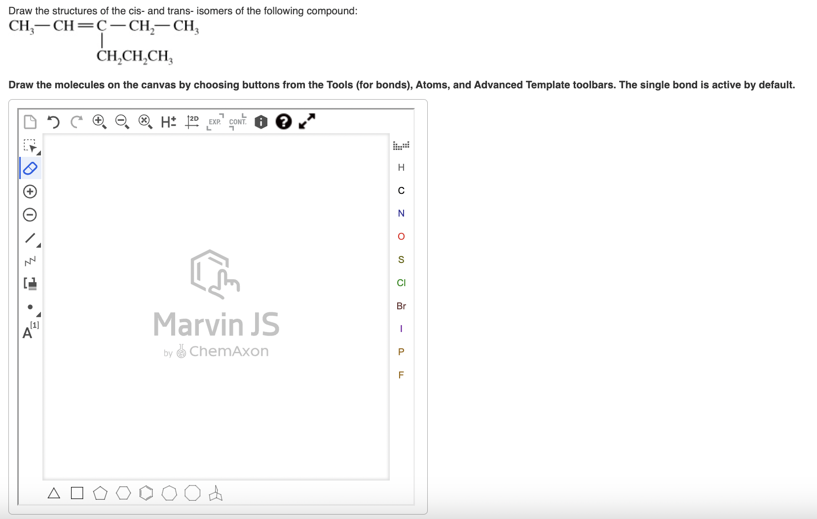 Solved Draw the structures of the cis- ﻿and trans- ﻿isomers | Chegg.com