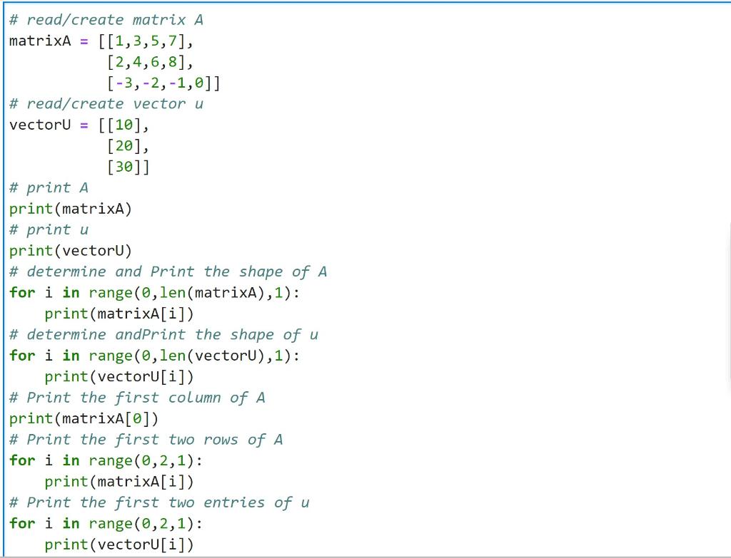 Solved The only part I need help with is "Print the bottom | Chegg.com