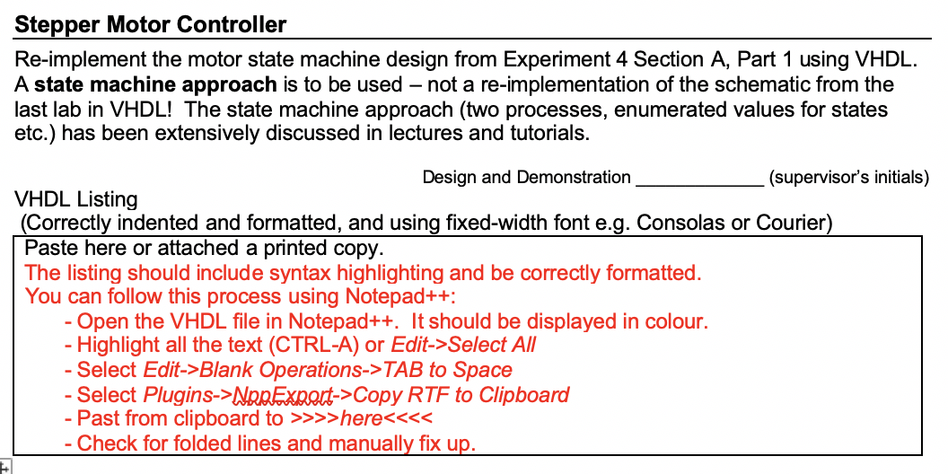Part 1 - Stepper Motor Controller The waveform below | Chegg.com