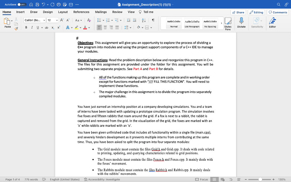 # Objectives: This assignment will give you an | Chegg.com