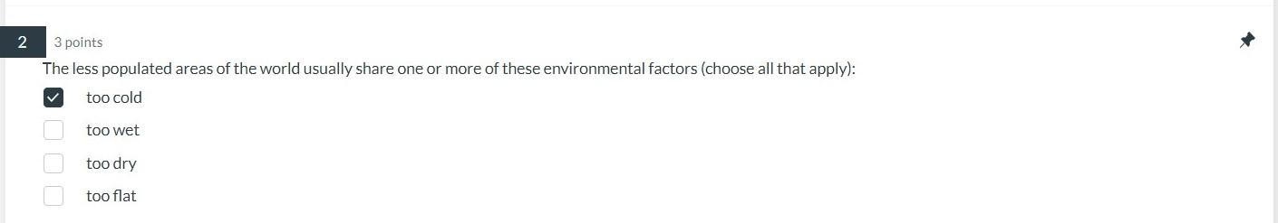 [Solved]: The less populated areas of the world usually sh