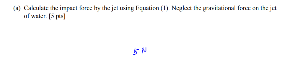 Solved The "impact of jets” testing apparatus is used to | Chegg.com