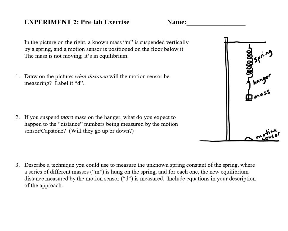 Solved EXPERIMENT 2: Pre-lab Exercise Name: In the picture | Chegg.com
