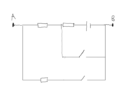 Solved -top switch is switch 1 and bottom switch is switch | Chegg.com