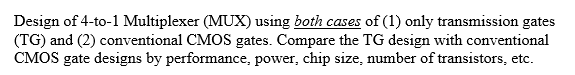 Solved Design of 4-to-1 Multiplexer (MUX) using both cases | Chegg.com