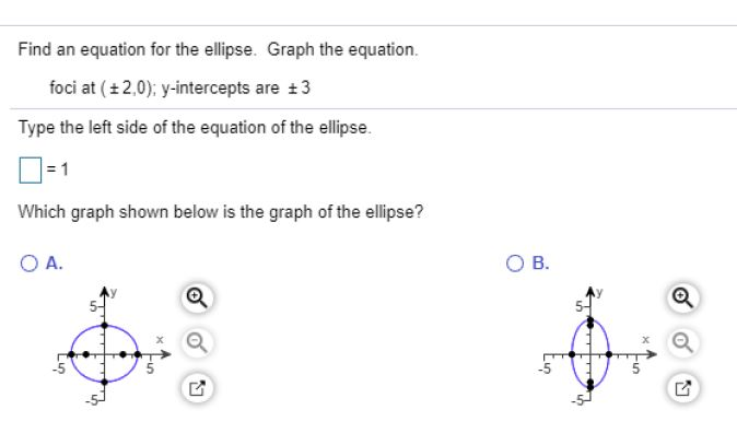 Solved Find an equation for the ellipse. Graph the equation. | Chegg.com