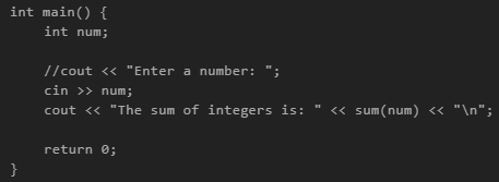 Solved Write a recursive function named sum that accepts an | Chegg.com