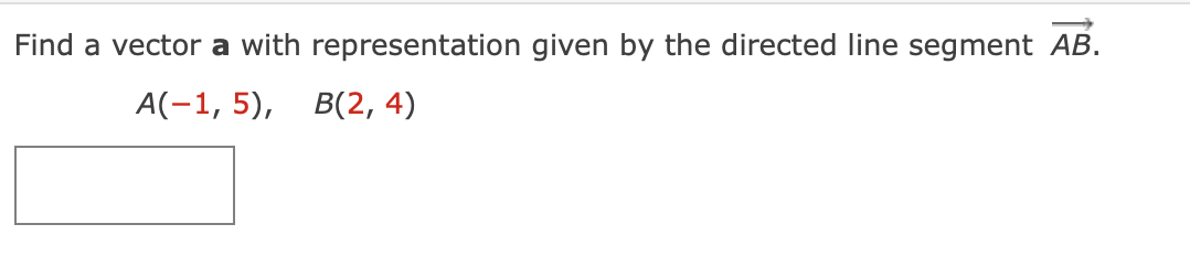 Solved Find a vector a with representation given by the | Chegg.com