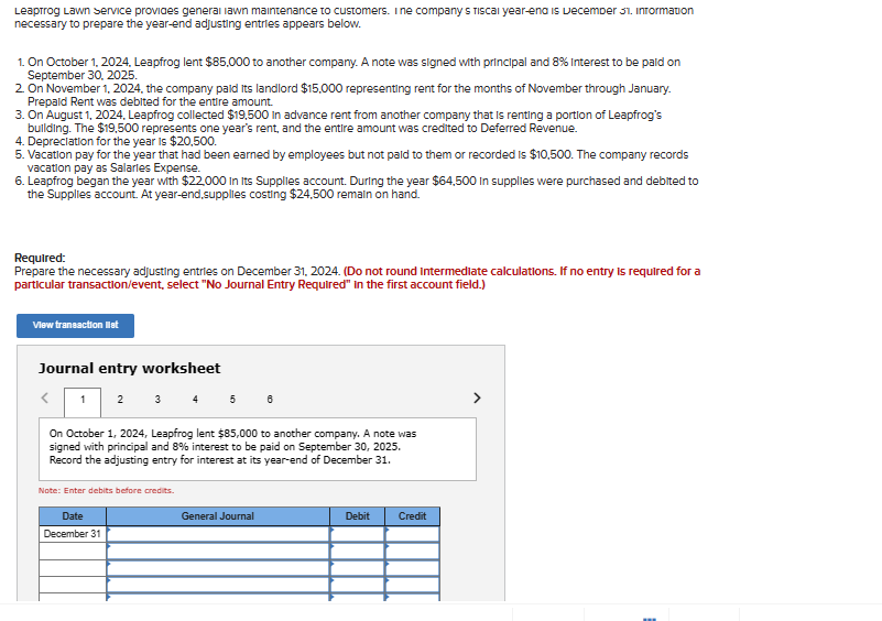 Solved Leaprrog Lawn service provides general Iawn | Chegg.com