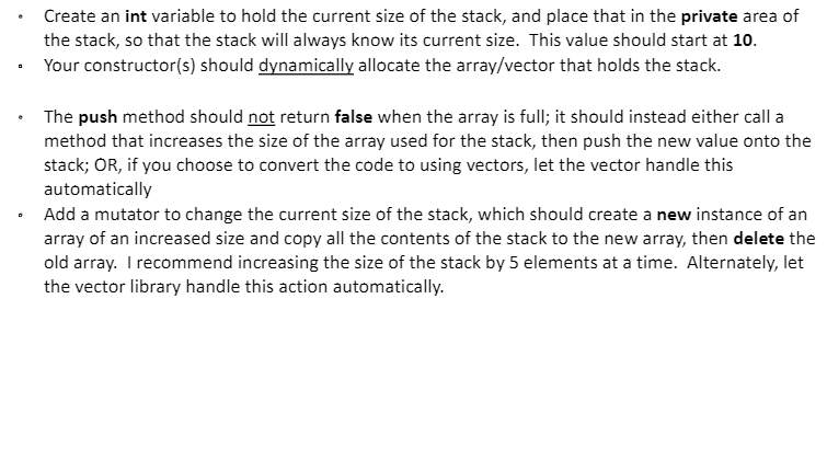 Solved The ArrayStack class is currently defined to use a | Chegg.com