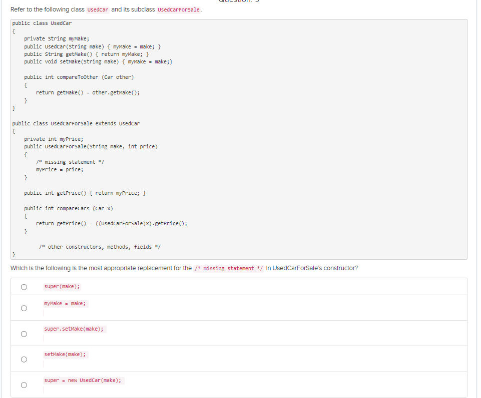 Solved Consider the following method. What will mystery List | Chegg.com