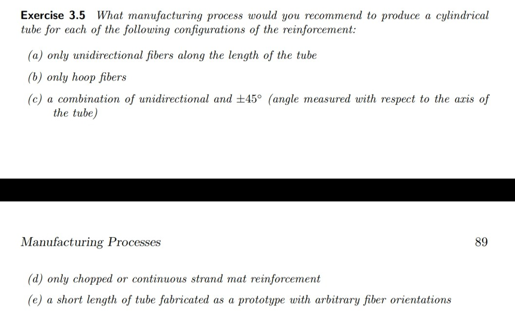 Solved Exercise 3.5 What manufacturing process would you | Chegg.com