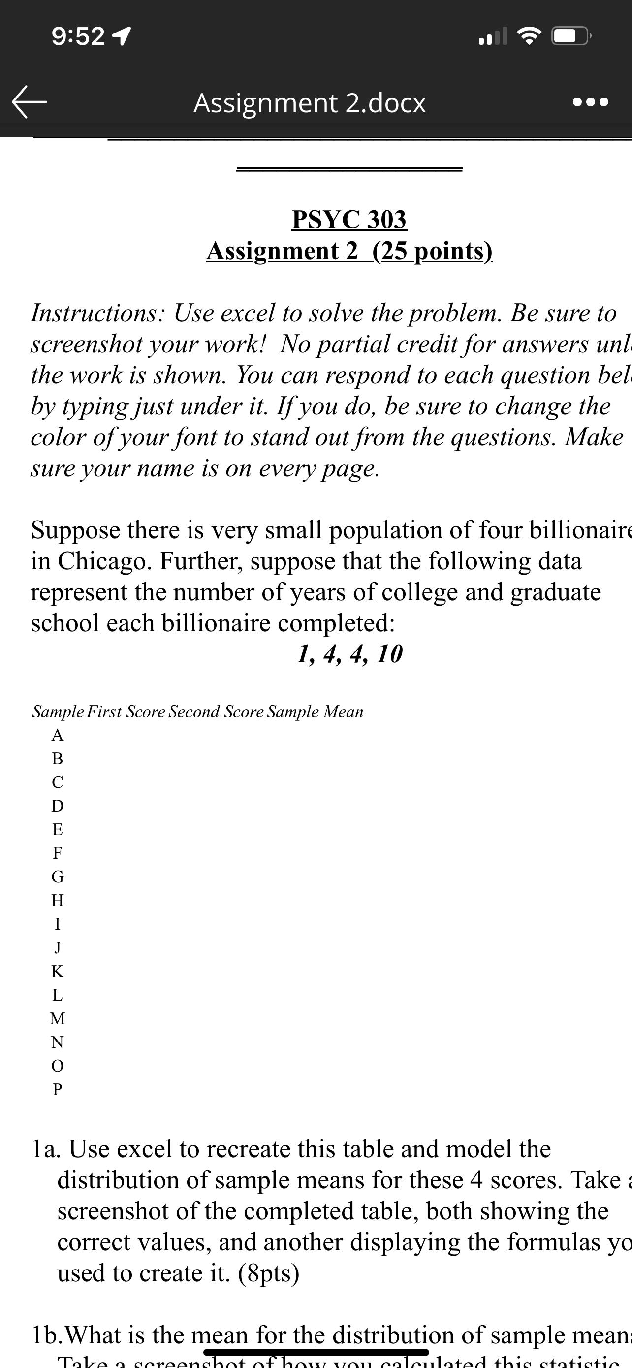 Instructions: Use excel to solve the problem. Be sure | Chegg.com