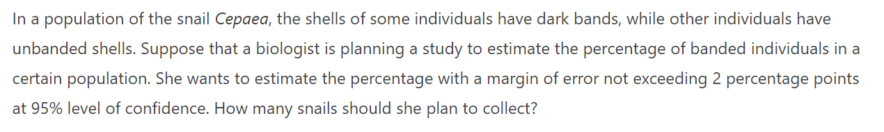 Solved In a population of the snail Cepaea, the shells of | Chegg.com