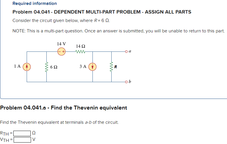 Solved Problem 04.041 - DEPENDENT MULTI-PART PROBLEM - | Chegg.com