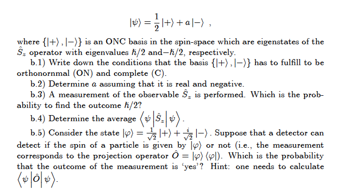Solved Consider a particle with total spin 1/2 and with spin | Chegg.com