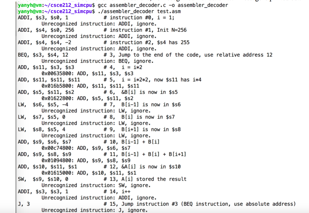 A CPU Simulator In this project, you will write a | Chegg.com