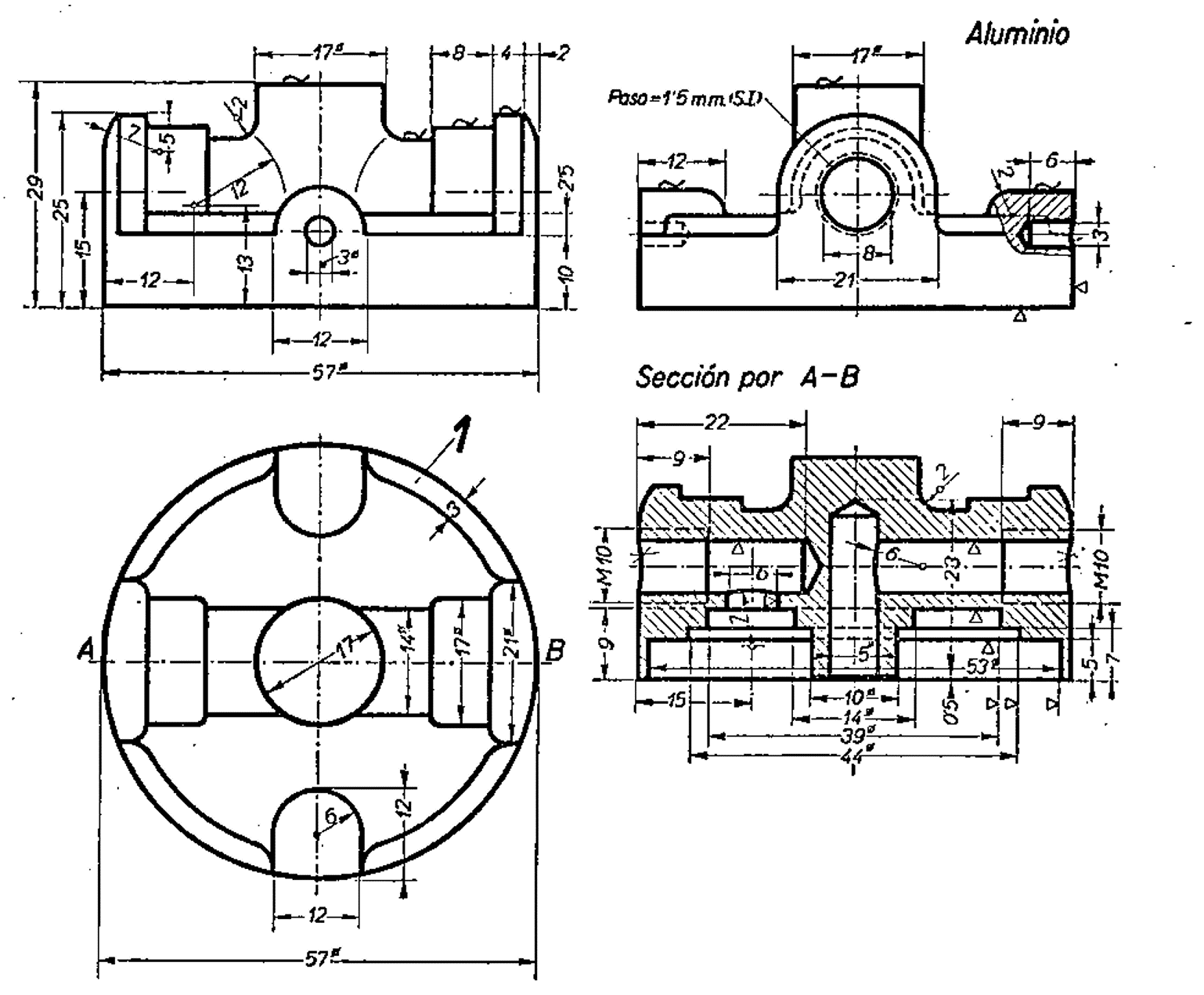 Solved Design the following fuel pump cover in | Chegg.com