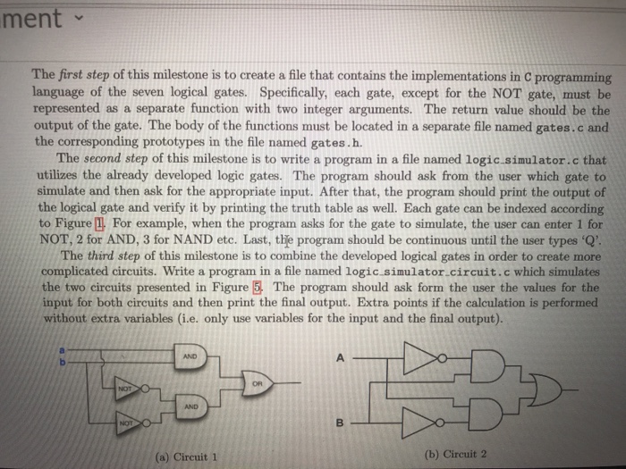 Solved ment The first step of this milestone is to create a | Chegg.com