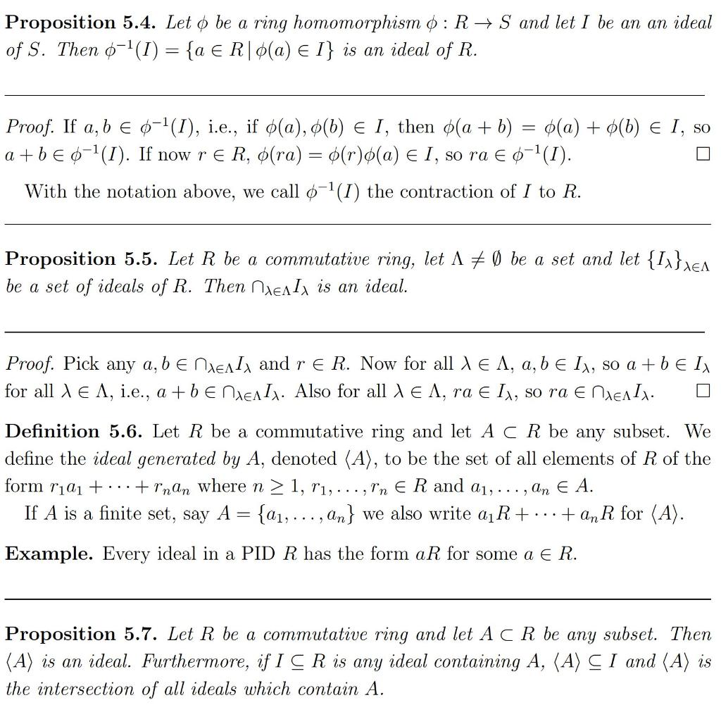 Solved Let R be any commutative ring, let {I2 : 1 A} be a | Chegg.com