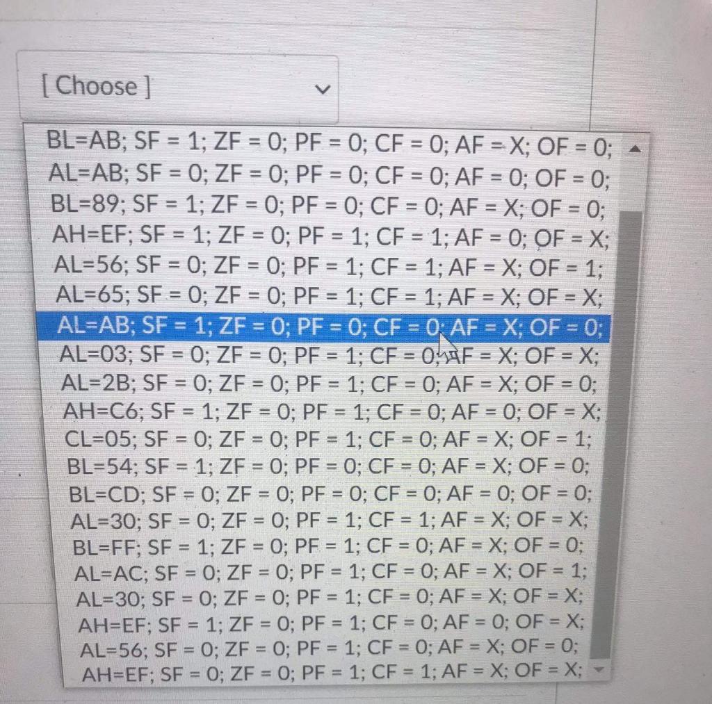 Solved ASSEMBLY LANGUAGE Determine content of the | Chegg.com