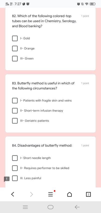 Solved TEST 111: MORSE TYPE Choose all possible answers. Ex. | Chegg.com