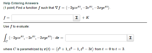 Solved Help Entering Answers (1 point) Find a function f | Chegg.com