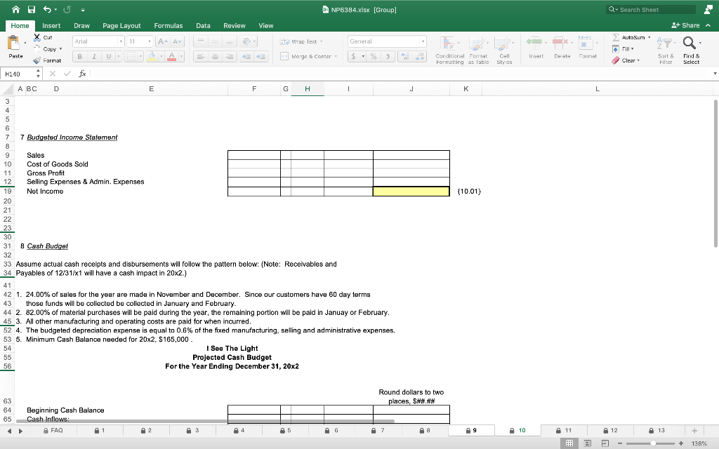 Solved NP6384 Q Search Sheet Home Insert Draw Page Layout | Chegg.com