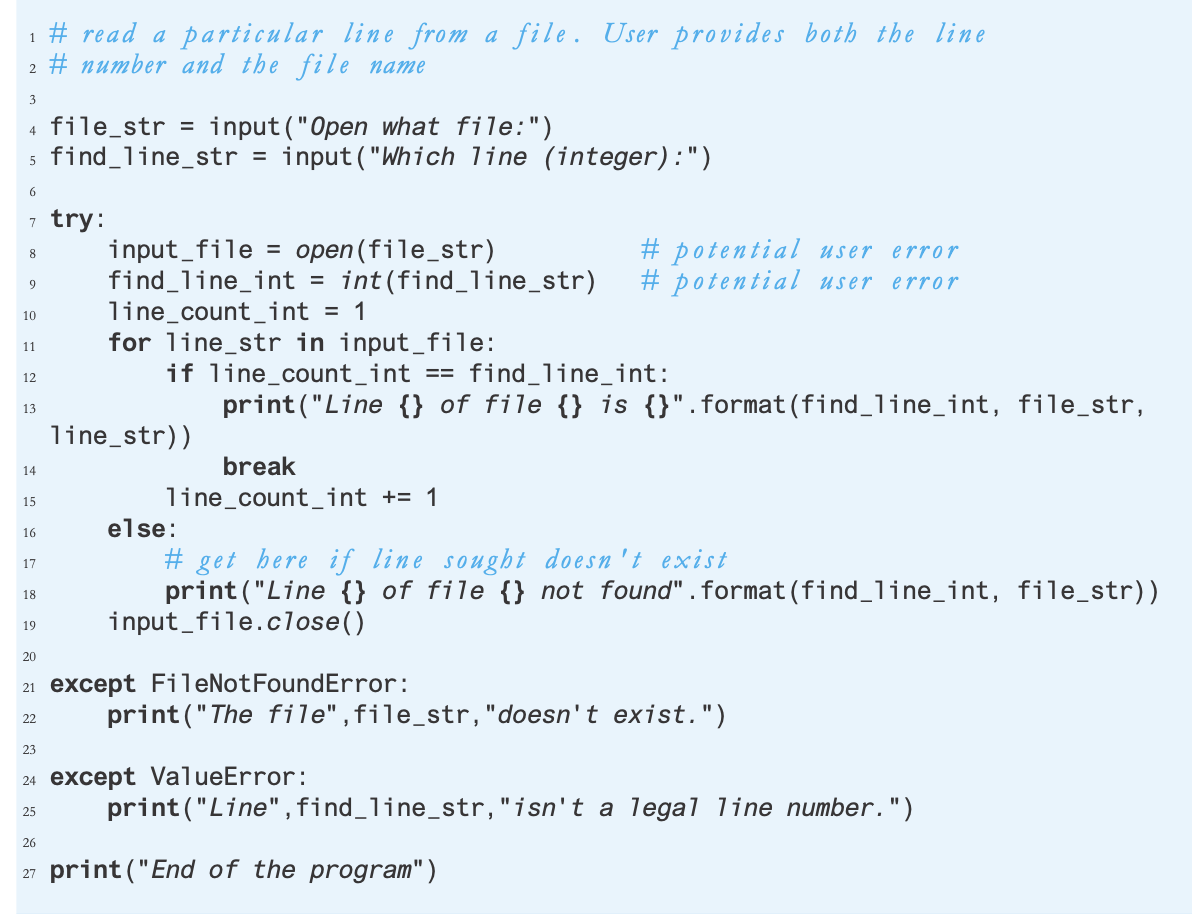 Solved 1 # read a particular line from a file. User provides | Chegg.com
