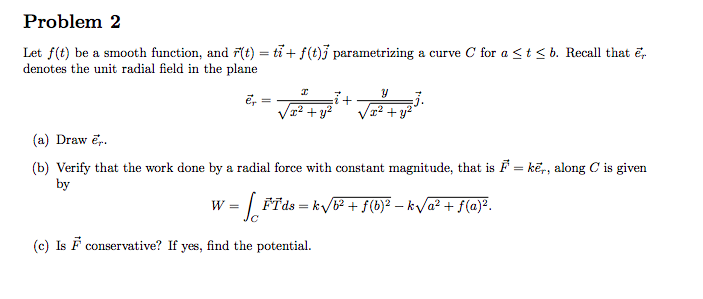 Problem 2 Let f(t) be a smooth function, and F(t) = | Chegg.com