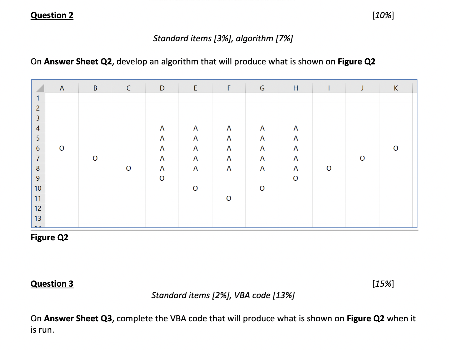 Solved Standard items [3\%], algorithm [7\%] On Answer Sheet | Chegg.com