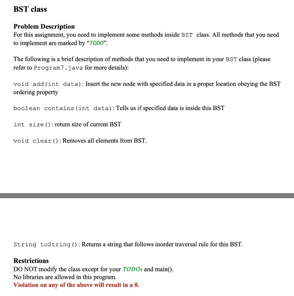 Solved Using Java Public Class Program7 Public Static