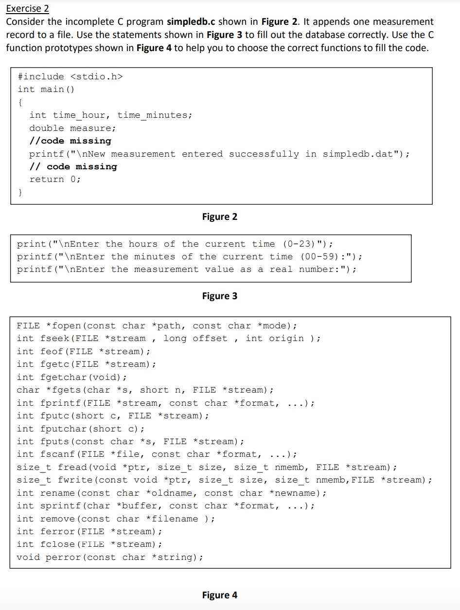 Solved Hi I am doing C programming, I am stuck with this | Chegg.com