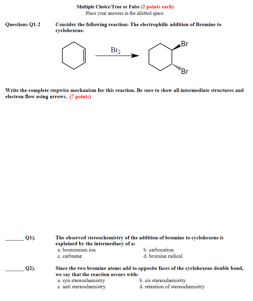 Solved Consider the following reaction: The electrophilic | Chegg.com