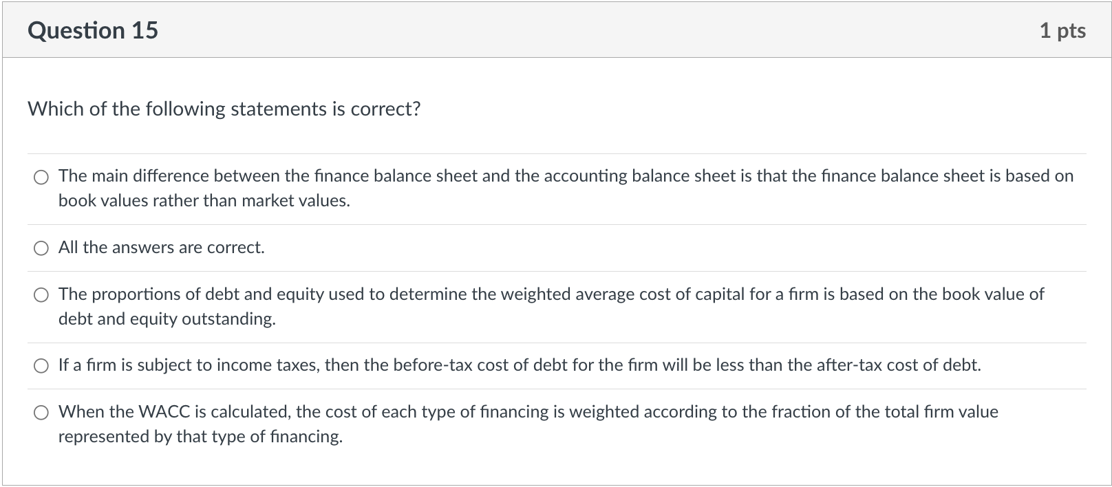 Solved Question 15 Which of the following statements is | Chegg.com